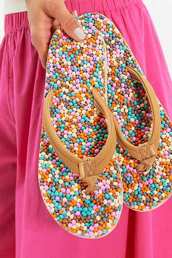 Sanuk X Free-est Bubblecush Flip Flops