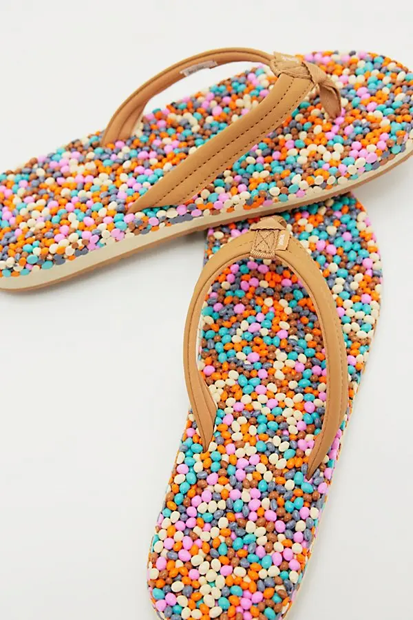 Sanuk X Free-est Bubblecush Flip Flops