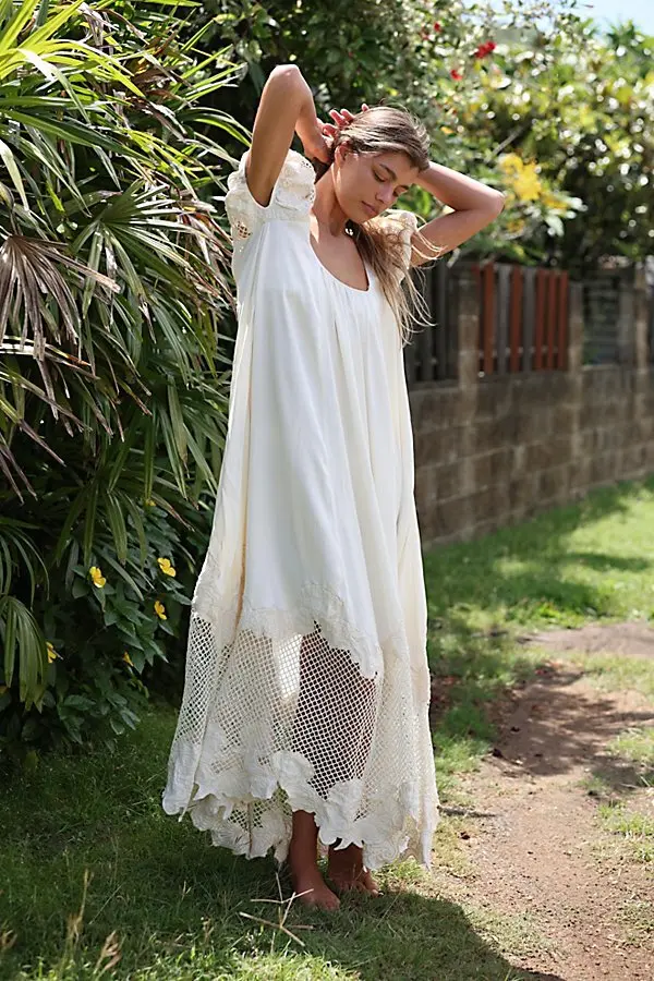 Free People Sun Dialed Embroidered Maxi Dress