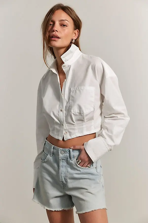 We The Free Remi Reworked Button Down Top