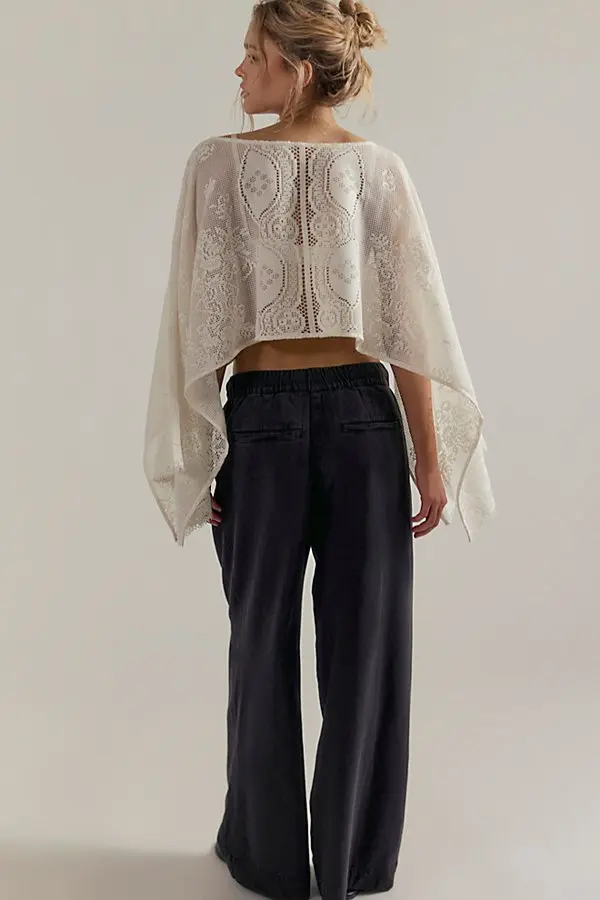 Free People Tidal Moon Low-rise Pull-on Pants - Black