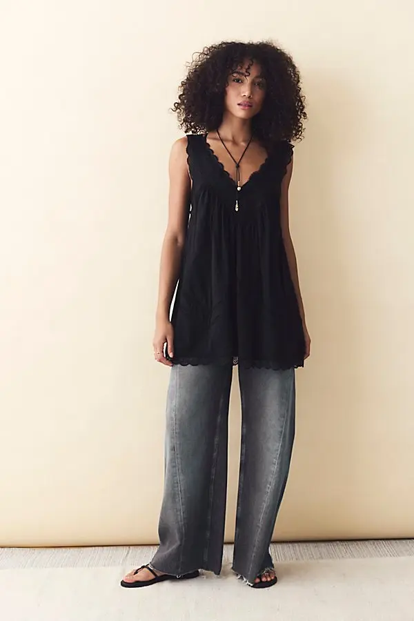 INTIMATELY Soft Launch Mini Slip Dress - Black