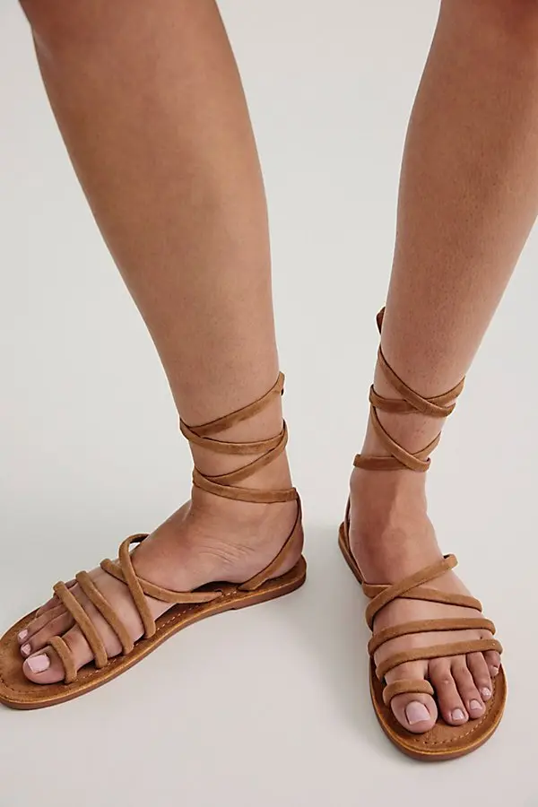 FP COLLECTION Suede Wrap Sandals