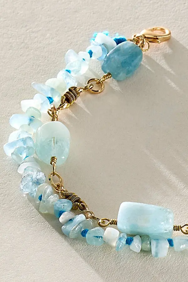 ARIANA OST Layered Stone Anklet