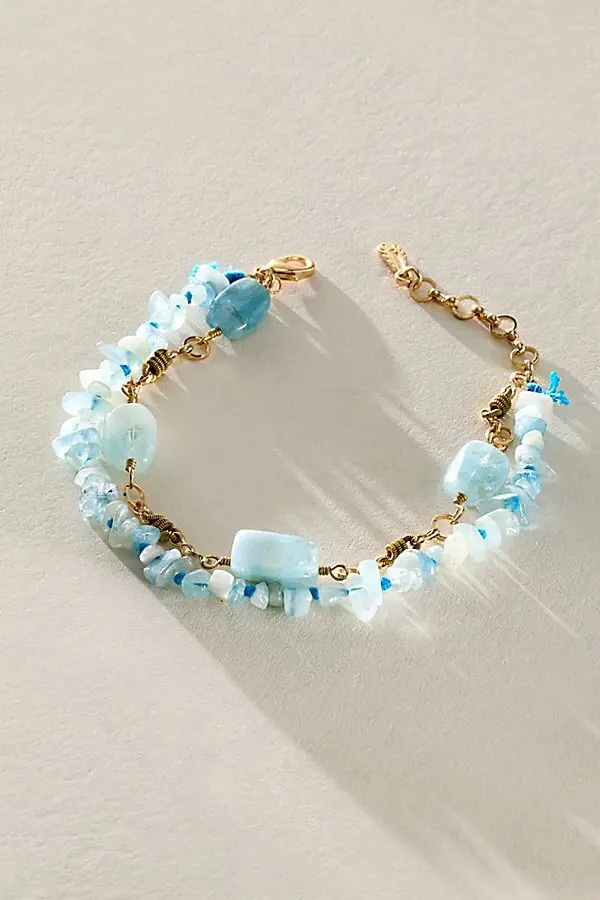 ARIANA OST Layered Stone Anklet