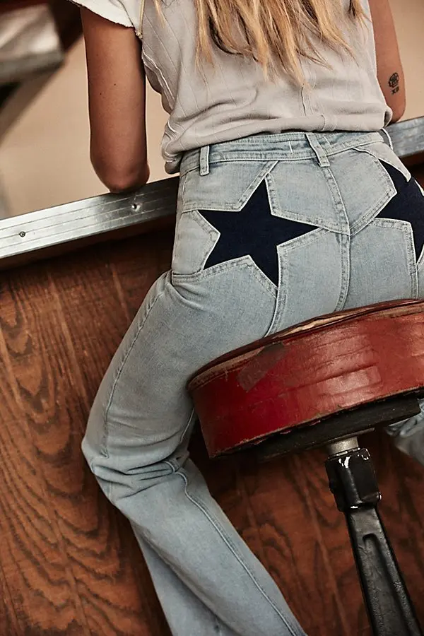 We The Free Firecracker Flare Jeans - Iris Blue