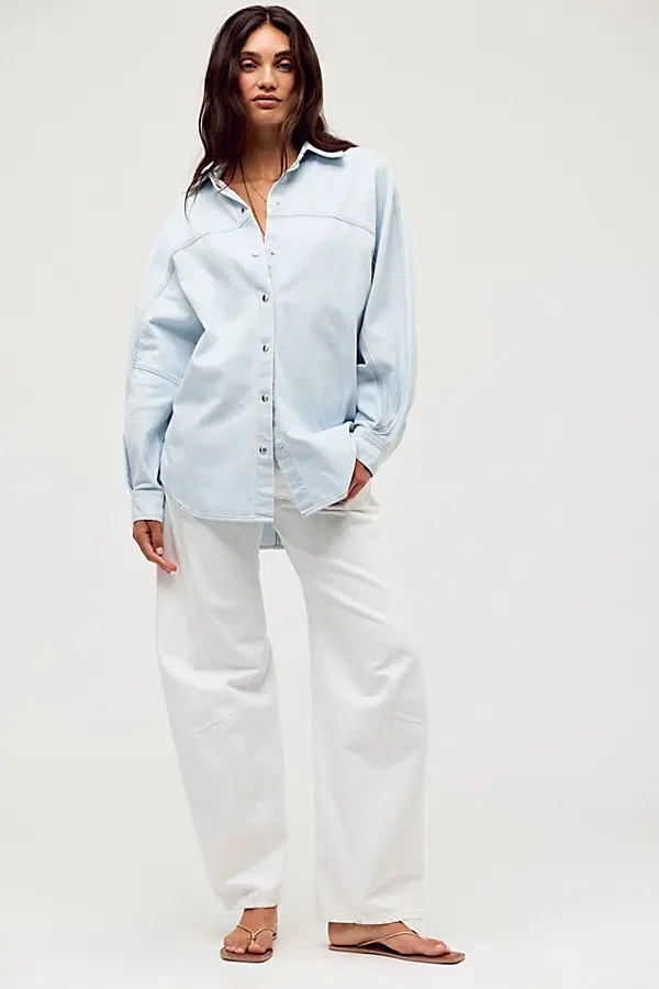 AGOLDE Lantern Button Down Shirt