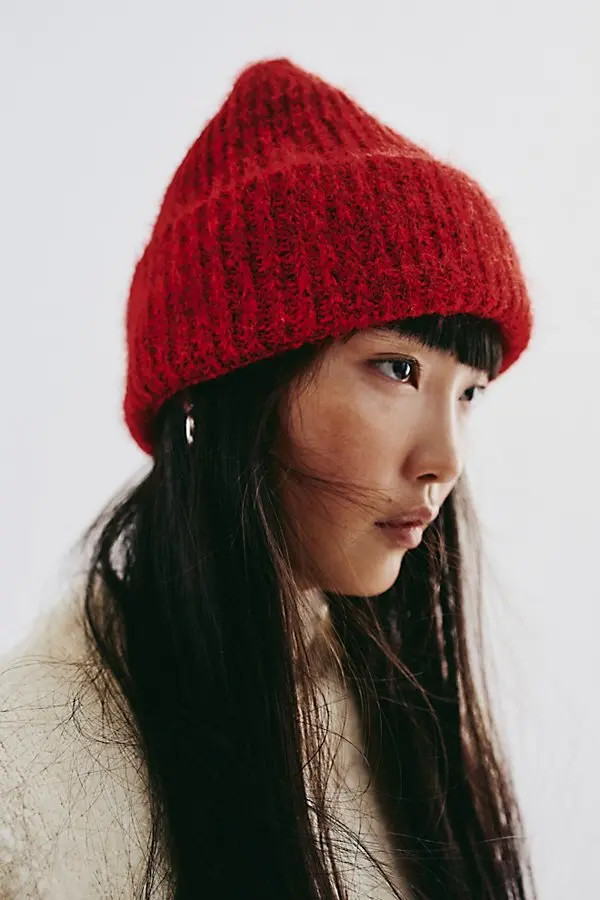 Free People Frostline Beanie - Red