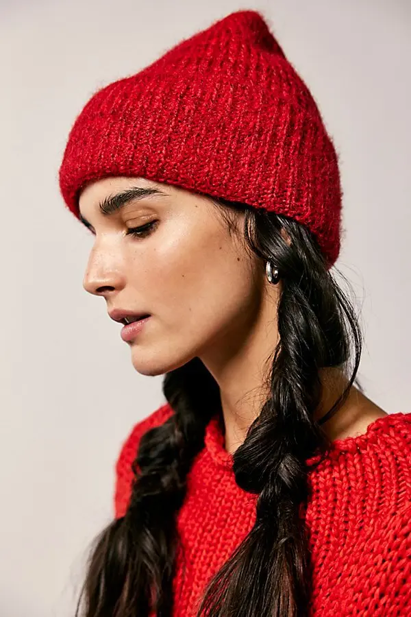 Free People Frostline Beanie - Red