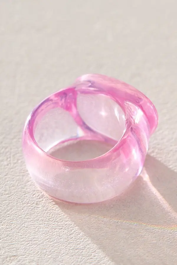 Free People Resin Statement Ring - Pink