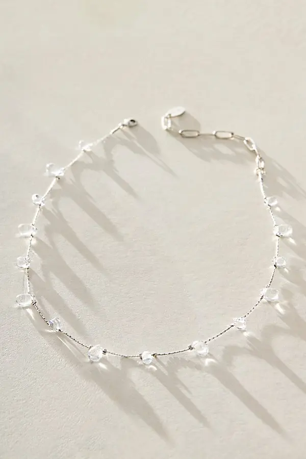 Free People Dewdrop Necklace - Clear