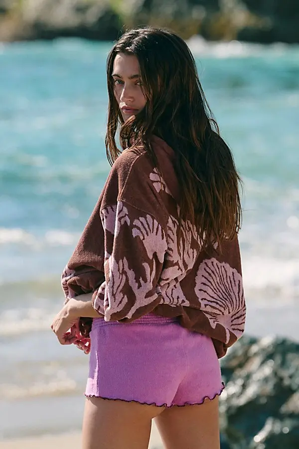 Free People Jetsetta Terry Shorts - First Bloom