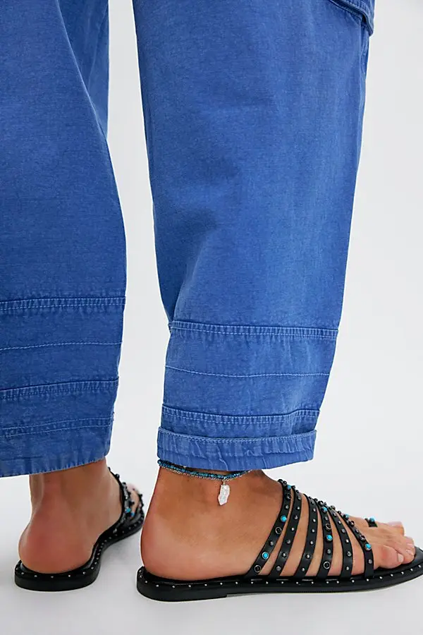 FP COLLECTION Studded Suede Sandals