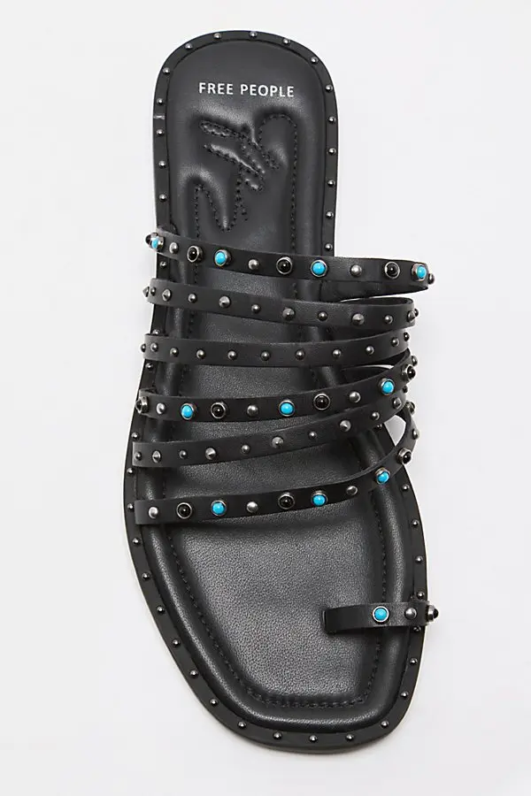 FP COLLECTION Studded Suede Sandals