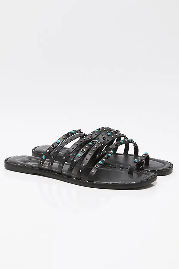 FP COLLECTION Studded Suede Sandals