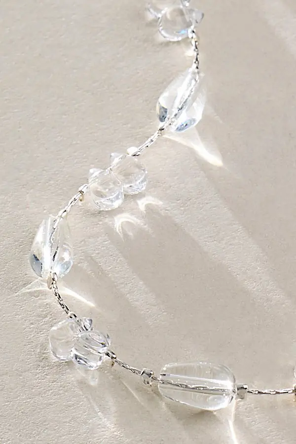 Free People Dewdrop Anklet With Glass Beads