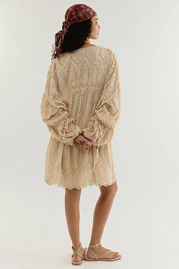Free People Juliet Cutwork Duster Top
