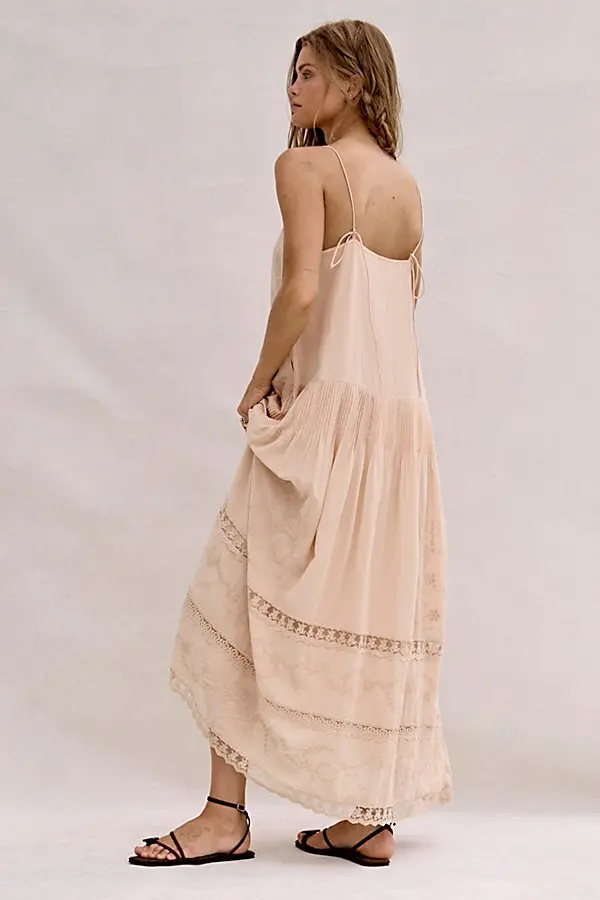 Free People Solana Midi Dress - Blush