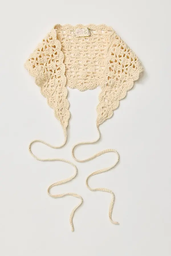 Free People Colbie Crochet Triangle Scarf At