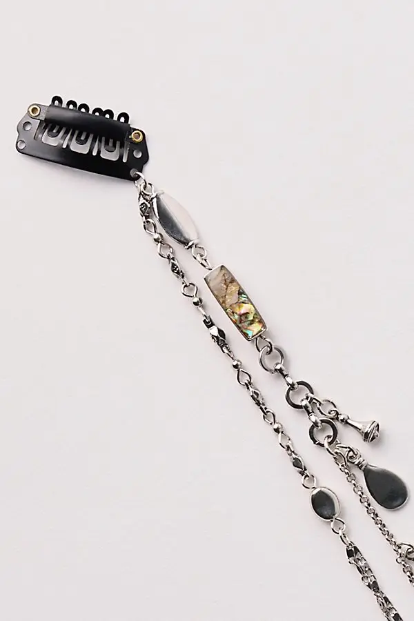 Free People Elin Braid In Hair Clip With Charms