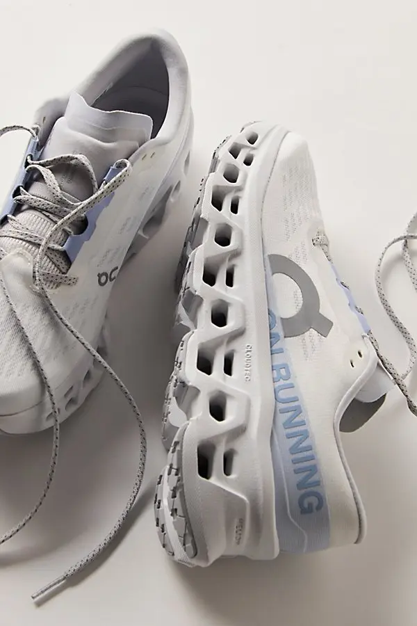 On Cloudmonster 3 Running Sneakers - White/frost