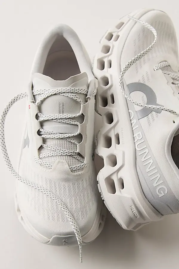 On Cloudmonster 3 Running Sneakers - White/wolf