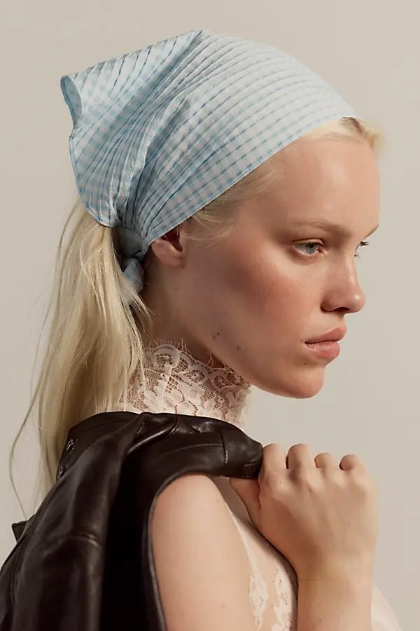 Free People Soren Hair Scarf - Blue