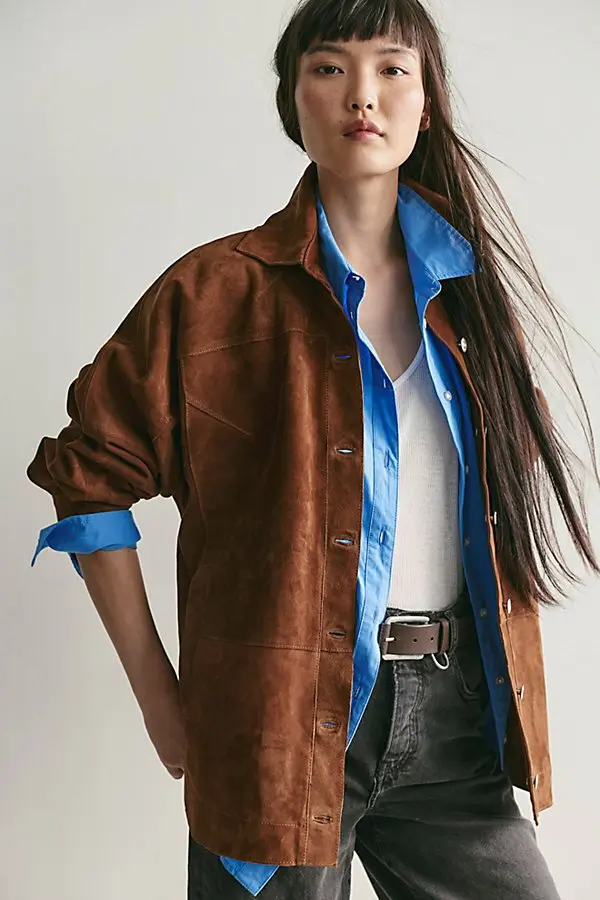We The Free Starry Eyes Suede Jacket