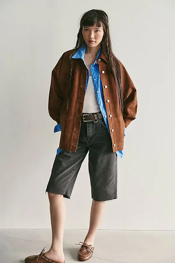 We The Free Starry Eyes Suede Jacket