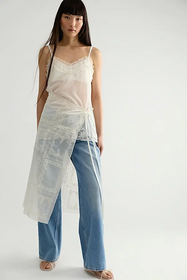 Free People Invisible String Sarong At - Ivory