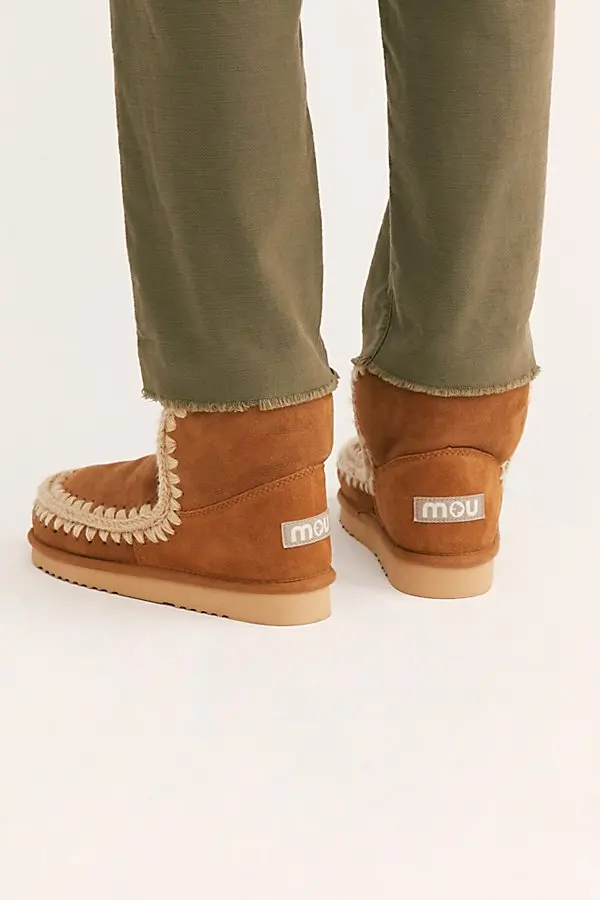Mou Glacier Sheepskin Ankle Boots