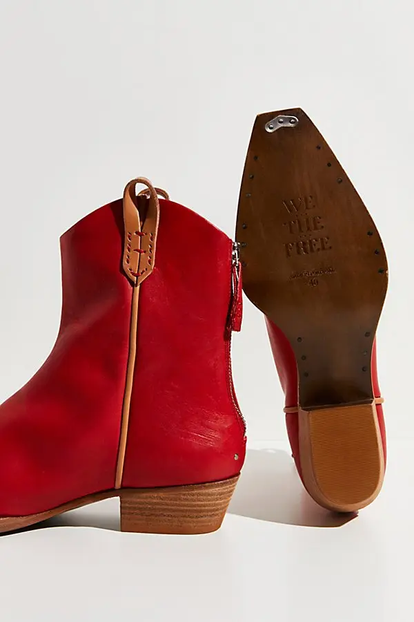 We The Free Wesley Ankle Boots - Red