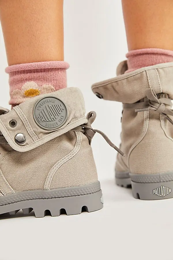 PALLADIUM Baggy High-top Lace-up Boots - Titanium
