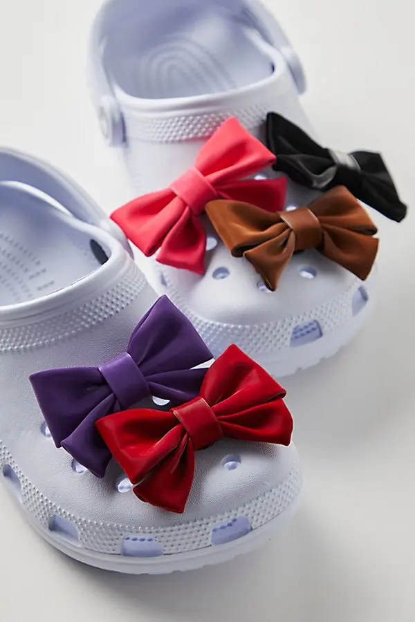 CROCS Set Of 5 Bow Jibbitz Charms - Solid Romantic