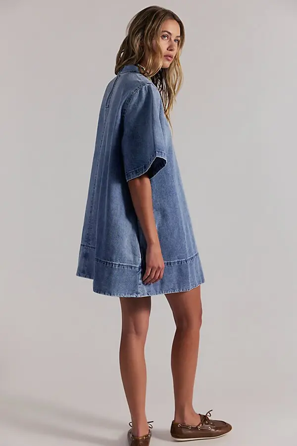 Free People Harlow Denim Mini Dress