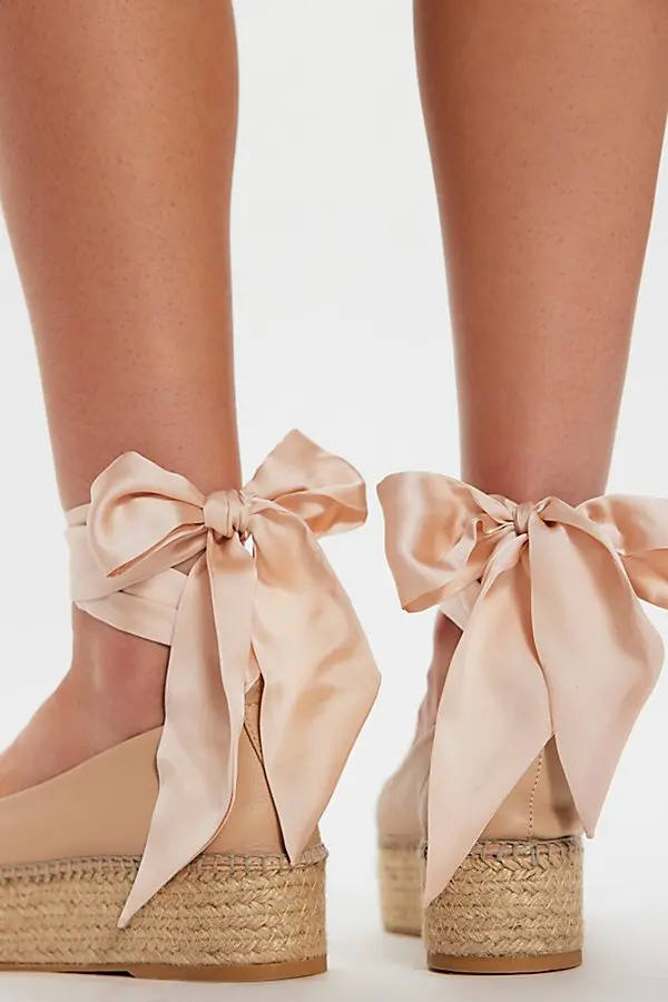 FP COLLECTION Starboard Wrap Espadrilles - Light Tan