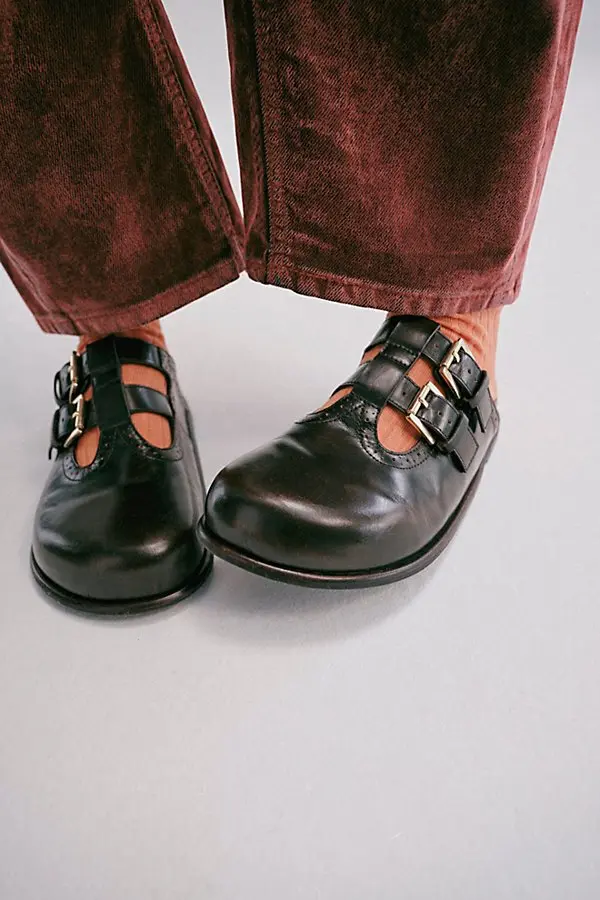 FP COLLECTION Shoreditch Buckle Mules