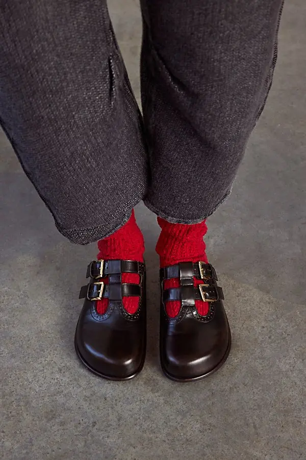 FP COLLECTION Shoreditch Buckle Mules