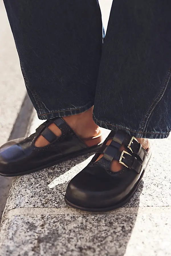 FP COLLECTION Shoreditch Buckle Mules