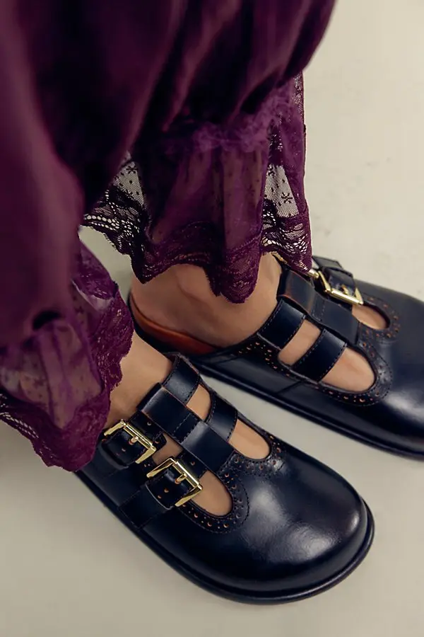 FP COLLECTION Shoreditch Buckle Mules
