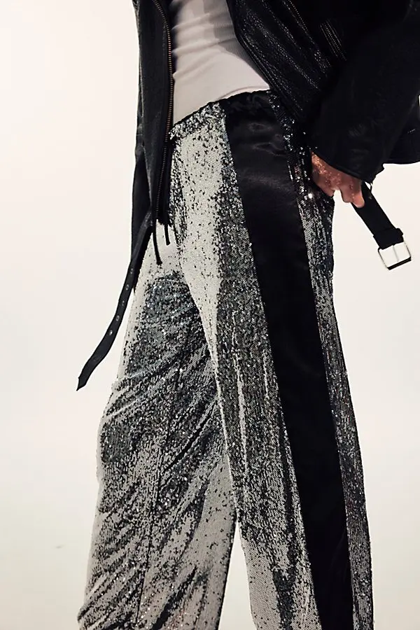 Free People Low Lights Sequin Pants