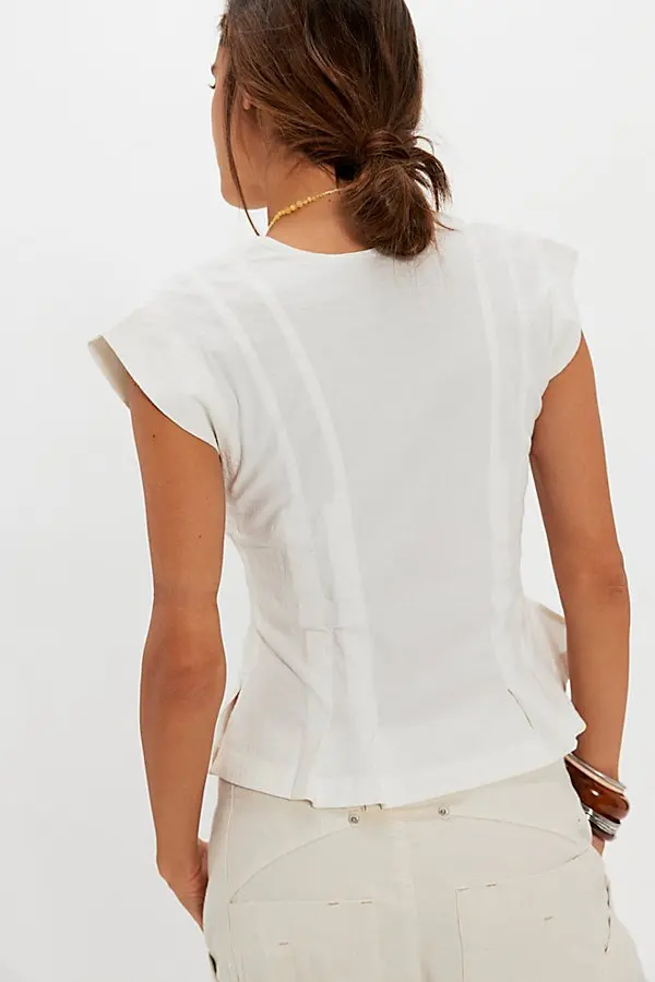 Free People Dylan Vest Jacket - Ivory