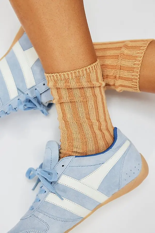 Free People Ribbed Overdyed Trouser Socks