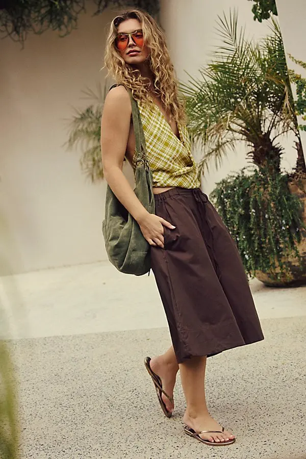 Free People Menorca Slouchy Capri Pants