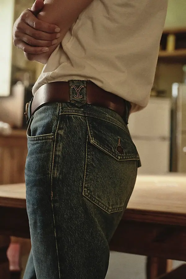 We The Free Yellowstone Flora Low-rise Bootcut Jeans - Navy