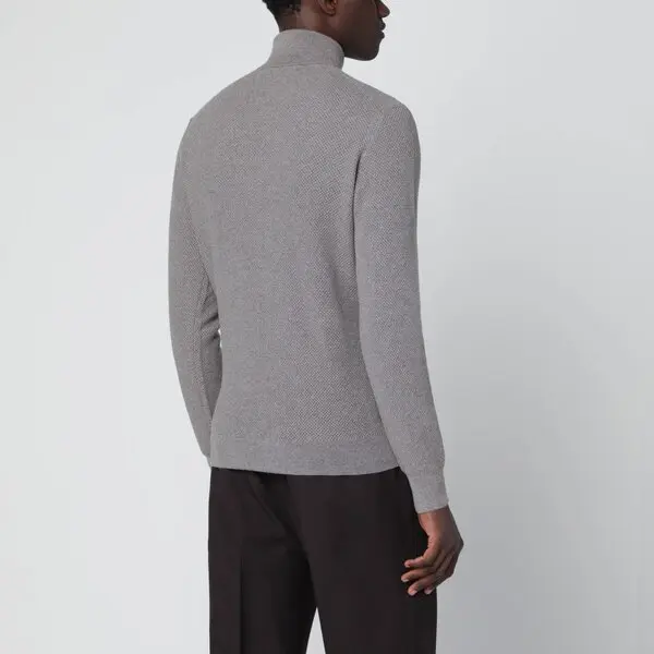 Tagliatore Wool Turtleneck Sweater - Beige