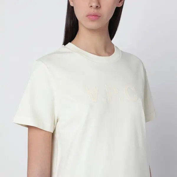 A.p.c. Cotton T-shirt With Crew Neck And Logo