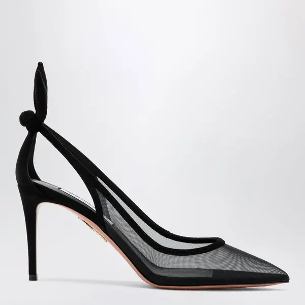 AQUAZZURA Bow-tie Mesh Pumps