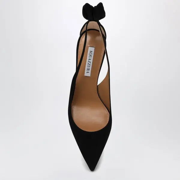 AQUAZZURA Suede Deneuve Pumps - Black