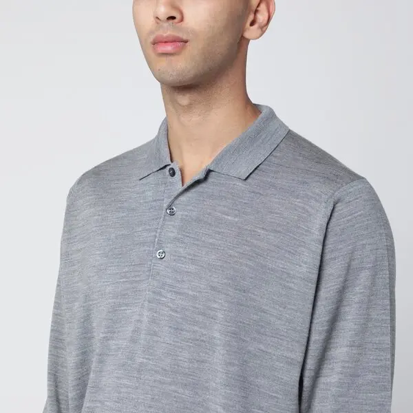 John Smedley Light Wool Polo Shirt